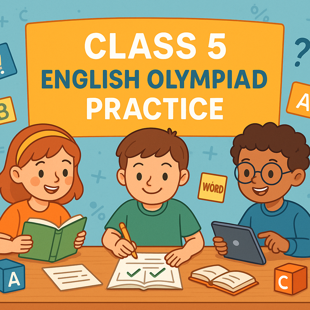Class 5 IEO English Olympiad Work Sheet Practice Download - EDGENext ...
