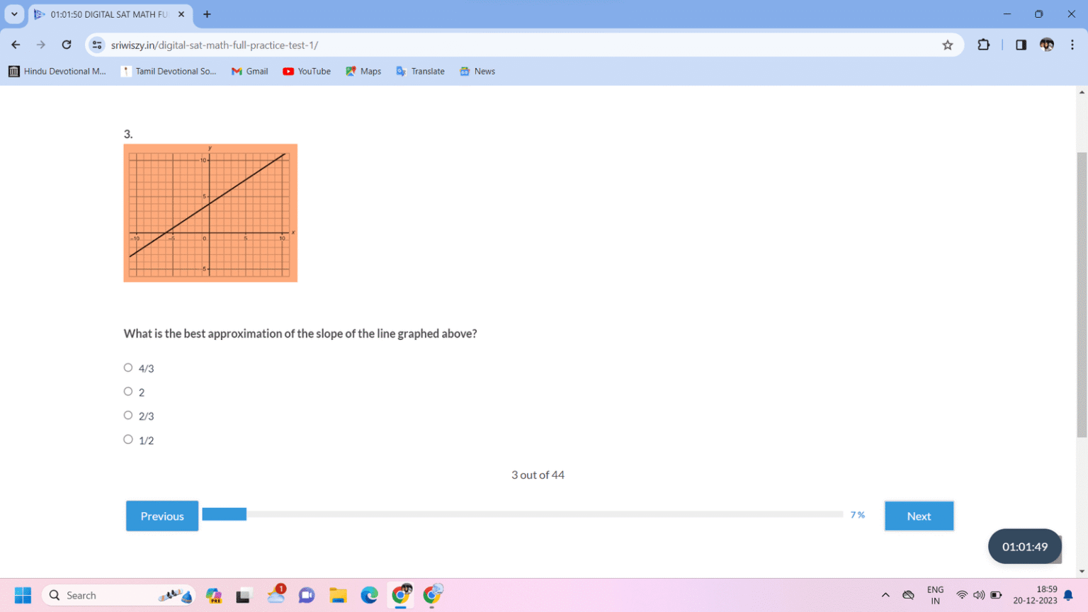 Free Digital SAT Full Length Practice Test - EDGENext Learning